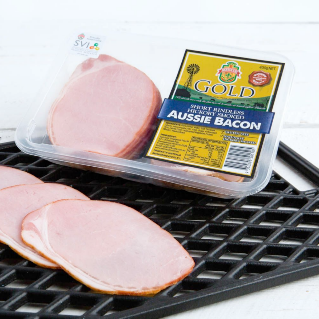 Bertocchi Bacon Gold Aussie Short (Rindless) 400g - Foodbrands