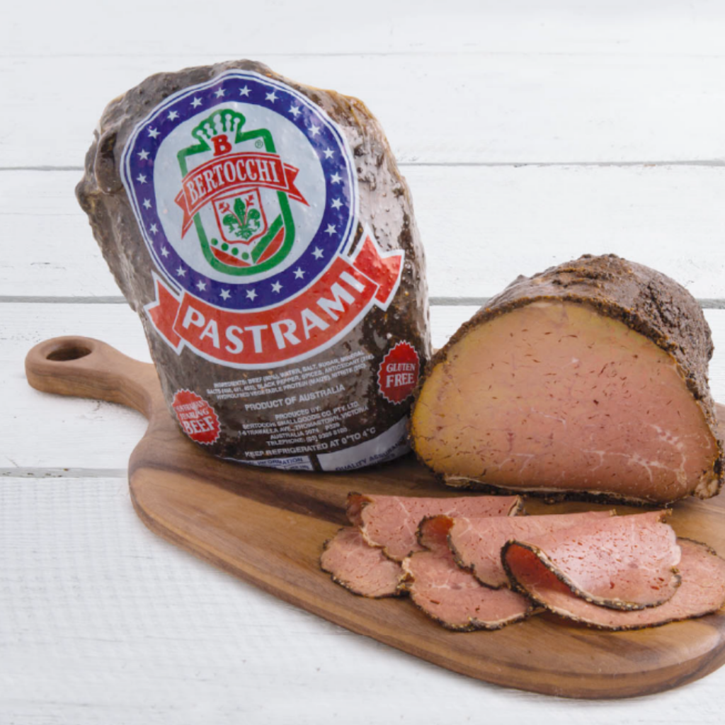Bertocchi Beef Pastrami half RW (approx 1.5kg ) - Foodbrands